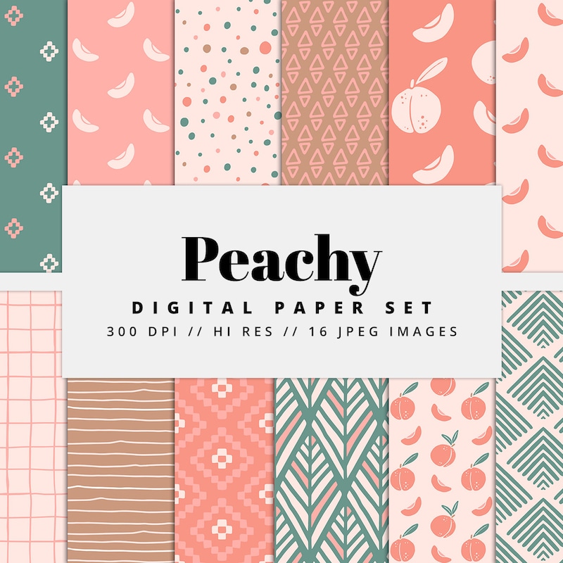 Peach Background - Etsy