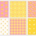 Lemon Digital Paper Set Seamless Textures Summer Patterns - Etsy
