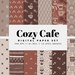 Coffee Digital Paper Set, Seamless Textures, Cafe Patterns, Coffeehouse ...