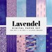Lavender Digital Paper Set Seamless Textures Purple Floral | Etsy