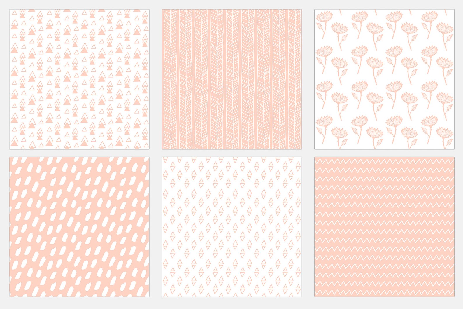 Peach Pastel Digital Paper Printable Paper Pastel Patterns | Etsy