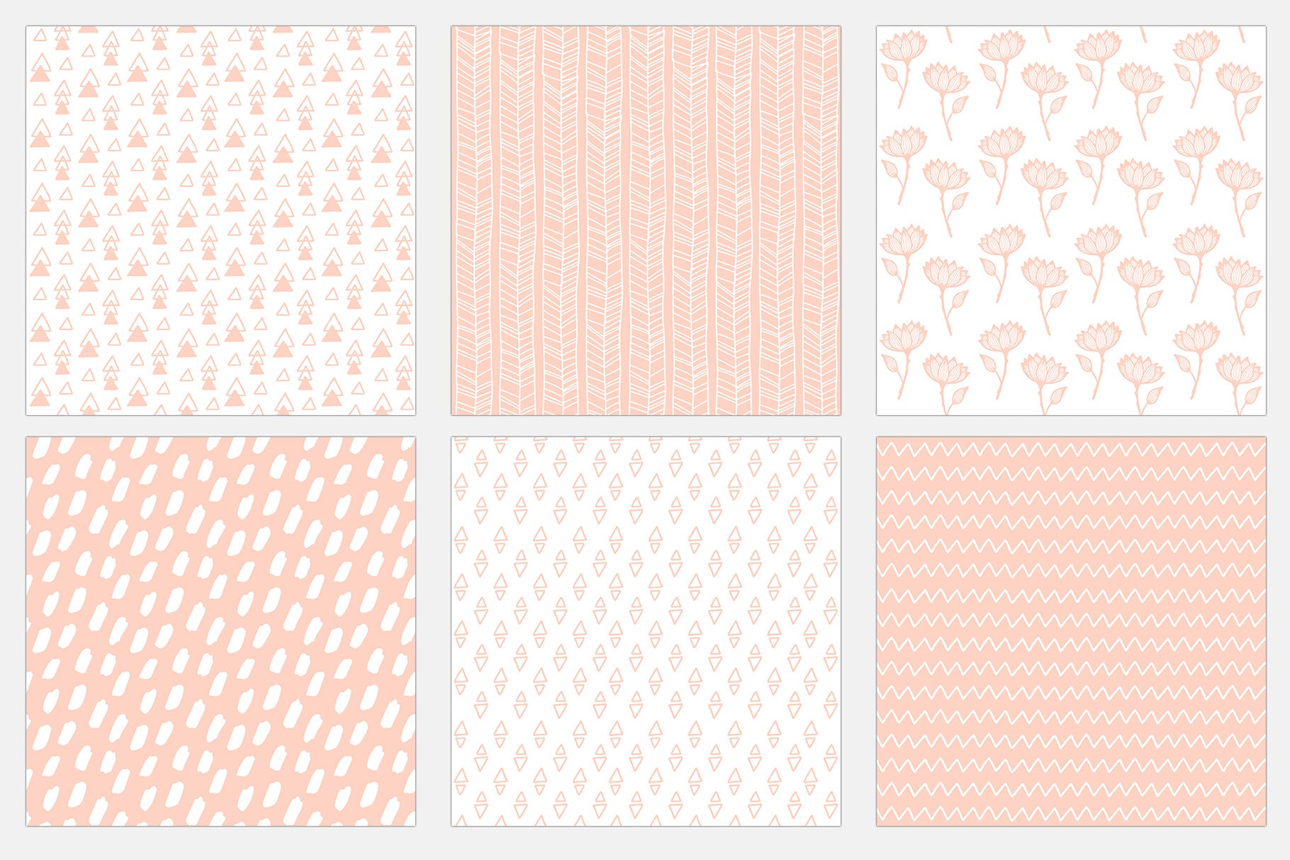 Peach Pastel Digital Paper Printable Paper Pastel Patterns | Etsy