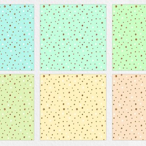 Pastel Gold Foil Polka Dots Digital Paper, Pastel Backgrounds, Gold ...