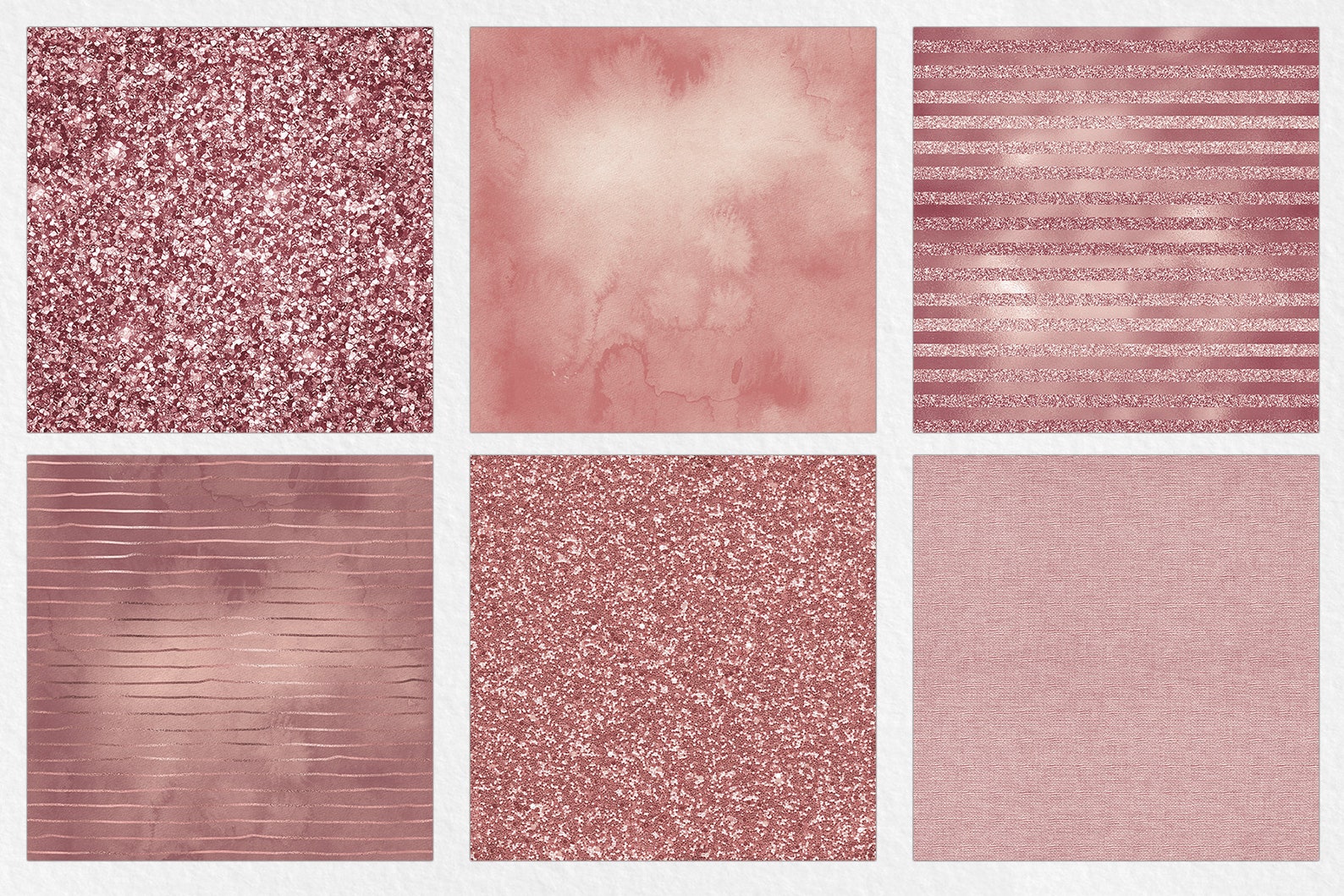 Rose Gold Foil Digital Paper, Seamless Textures, Blush, Digital ...