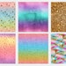 Rainbow Gold Digital Paper, Seamless Patterns, Pastel Digital Paper ...