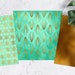 Art Deco Digital Paper Mint and Gold Deco Vintage Patterns - Etsy