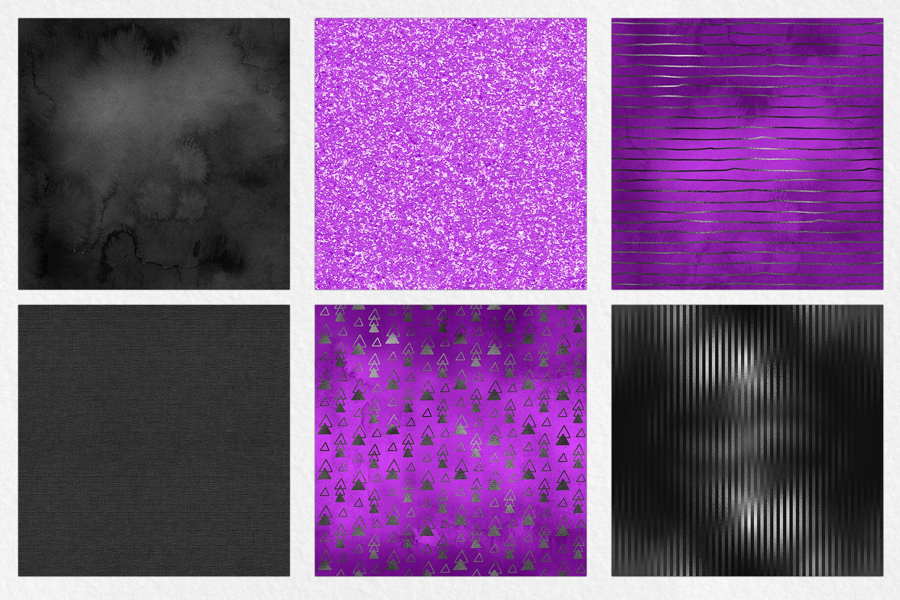 Black & Purple Foil Digital Paper Seamless Textures Digital | Etsy