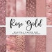 Rose Gold Foil Digital Paper, Seamless Textures, Blush, Digital ...