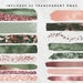 Green and Pink Brush Strokes Clipart, Paint Strokes, PNG, Gold Foil ...