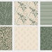 Sage Floral Digital Paper Set, Seamless Textures, Flower Patterns ...