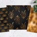 Gold Summer Digital Paper Set, Foil, Seamless Textures, Tropical ...