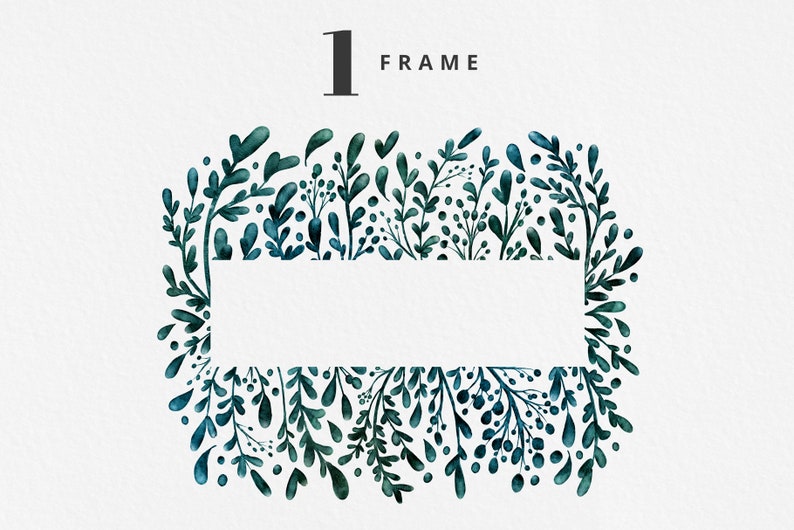 Watercolor Green Leaves Clip Art, Botanical Leaves Illustrations ...