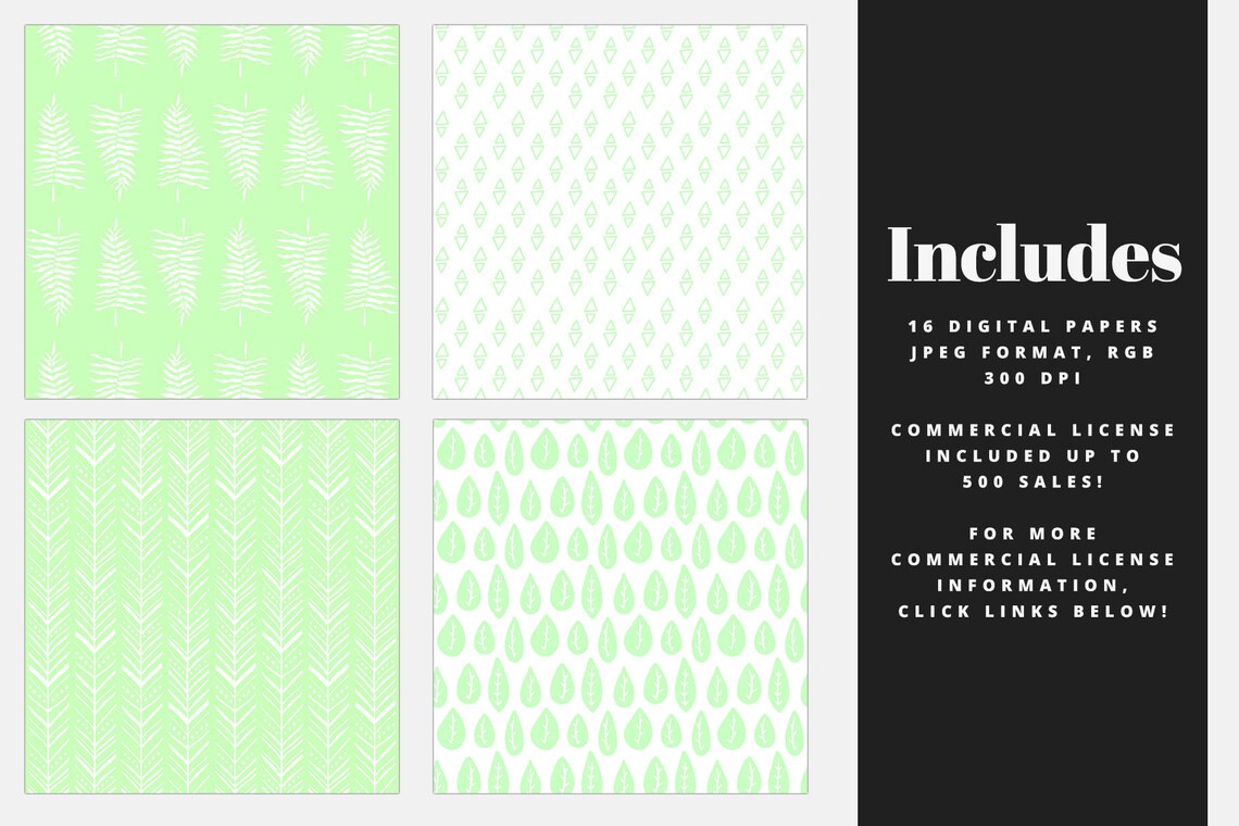 Lime Green Pastel Digital Paper, Printable Paper, Pastel Patterns ...