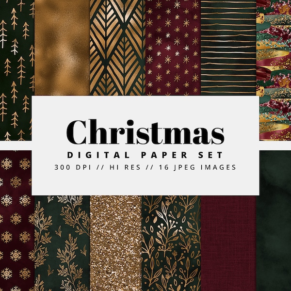 Gold Foil Digital Paper - Etsy
