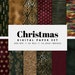 Christmas Digital Paper Set, Foil, Seamless Textures, Holiday, Seasonal ...
