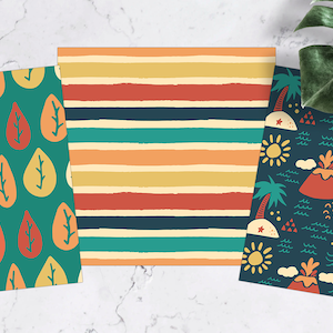 Dinosaur Digital Paper Set, Children's Digital Paper, Kids' Patterns ...