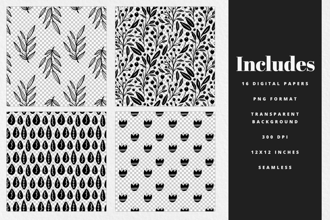 Transparent Overlay Patterns Overlay Digital Paper Seamless - Etsy