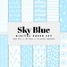 Sky Blue Pastel Digital Paper, Printable Paper, Pastel Patterns ...
