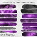 Purple and Black Brush Strokes Clipart, Paint Strokes, PNG, Gold Foil ...
