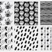 Halloween Digital Paper Black and White Ghosts Witch - Etsy