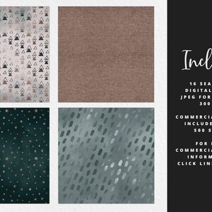 Cozy Winter Digital Paper Set, Glitter Digital Paper, Copper Foil ...