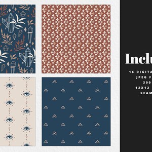 Cozy Magic Digital Paper Set, Seamless Textures, Esoteric Patterns ...