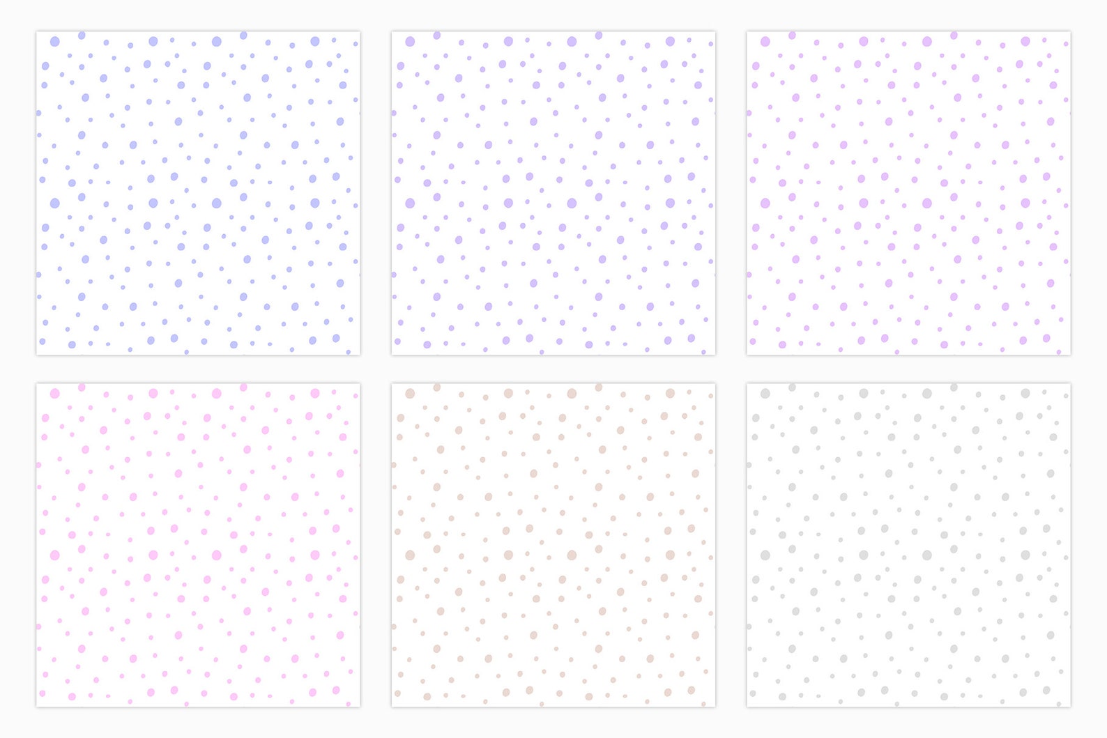 Pastel Confetti Digital Paper Polka Dot printable Paper | Etsy