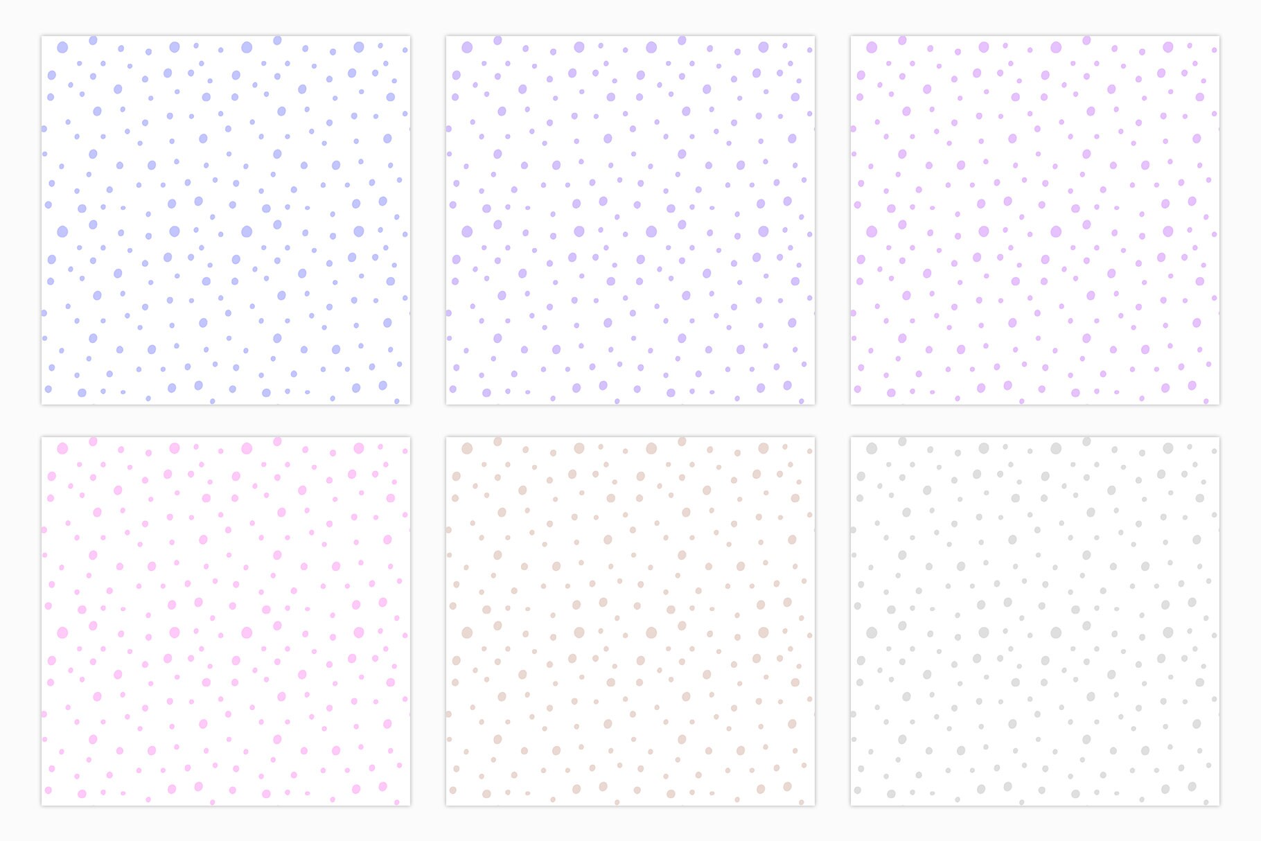 Pastel Confetti Digital Paper Polka Dot printable Paper | Etsy