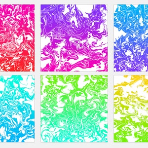 Vibrant Marble Digital Paper, Marble Textures, Marble Backgrounds ...