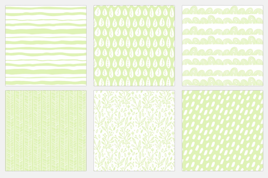 Green Tea Green Pastel Digital Paper, Printable Paper, Pastel Patterns ...
