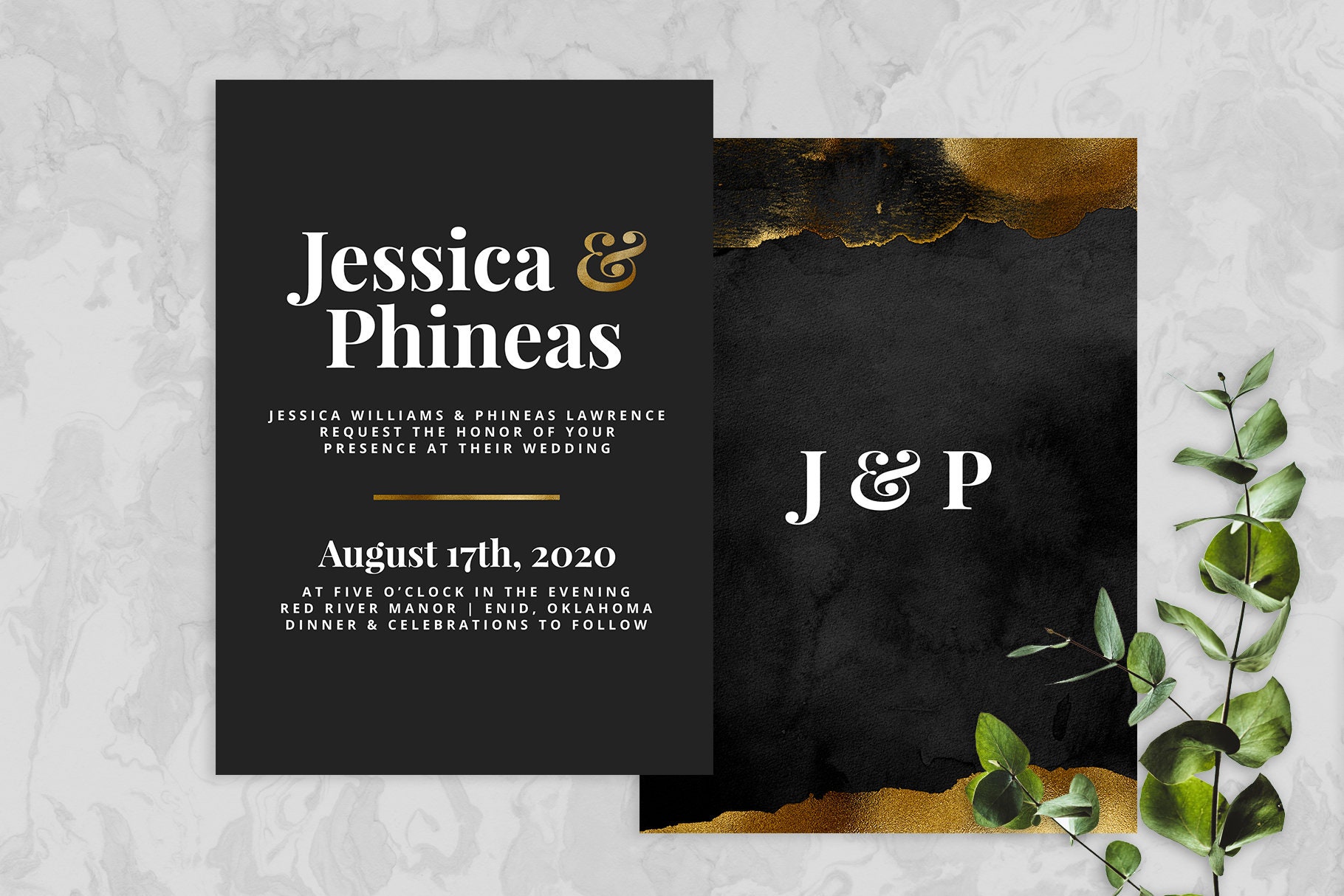 Black and Gold Watercolor Digital Paper, Watercolor Textures ...