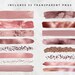 Rose Gold Brush Strokes Clipart, Paint Strokes, PNG, Gold Foil Brush ...