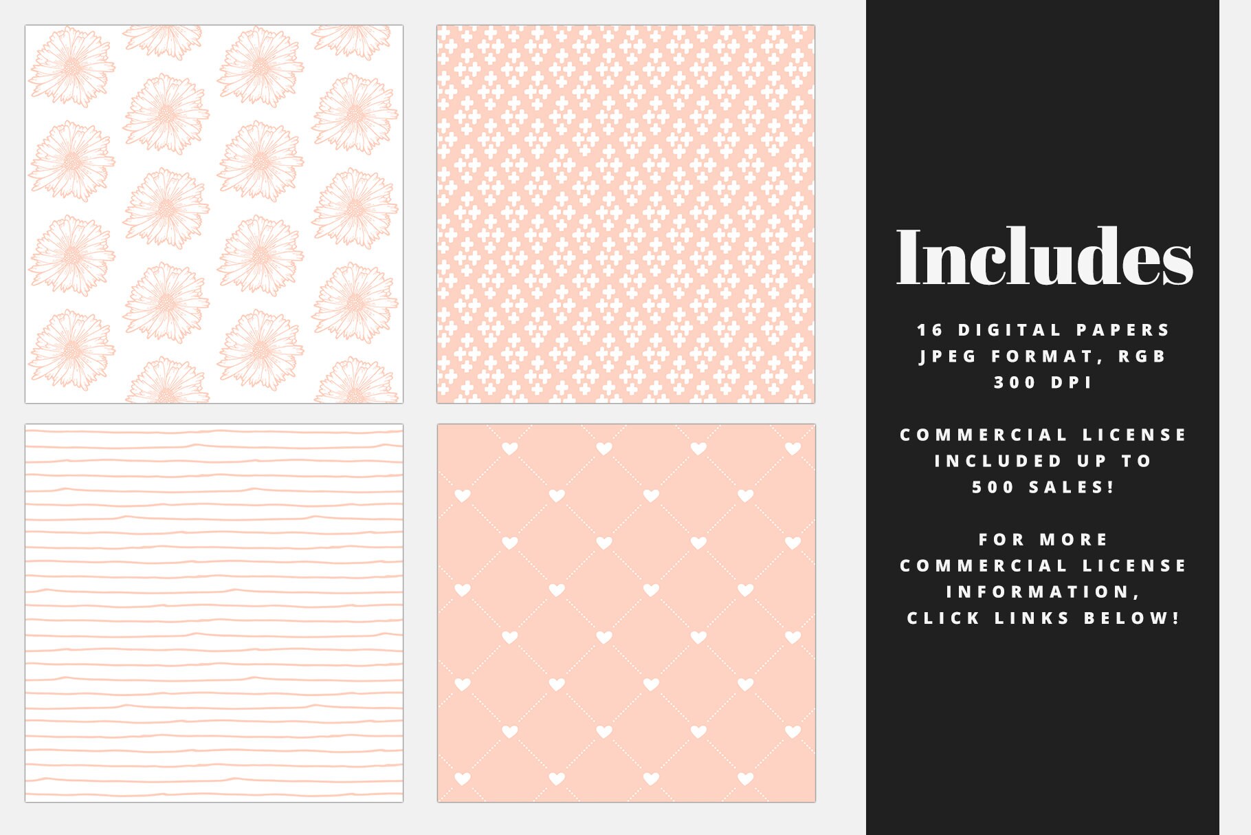 Peach Pastel Digital Paper Printable Paper Pastel Patterns | Etsy