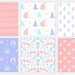 Pastel Scandinavian Digital Paper, Handdrawn, Floral, Geometric ...