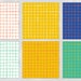 Vibrant Grid and Checker Digital Paper Set, Seamless Textures, Grid ...