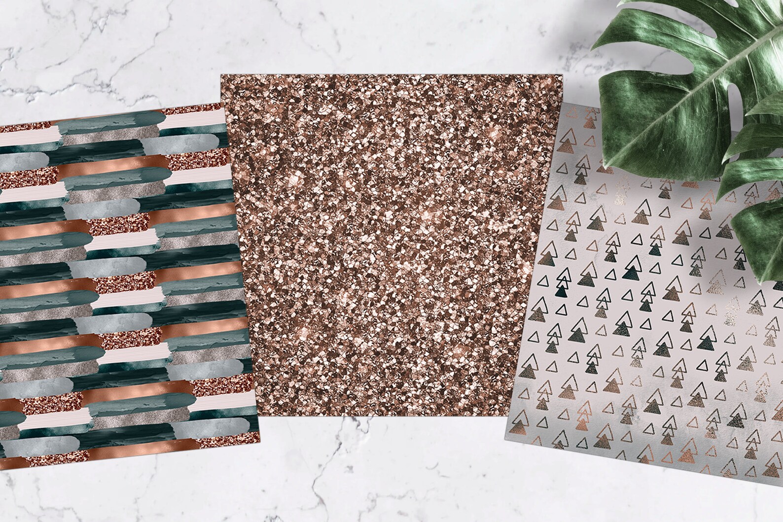 Cozy Winter Digital Paper Set Glitter Digital Paper Copper - Etsy