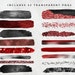 Red and Black Brush Strokes Clipart, Paint Strokes, PNG, Gold Foil ...