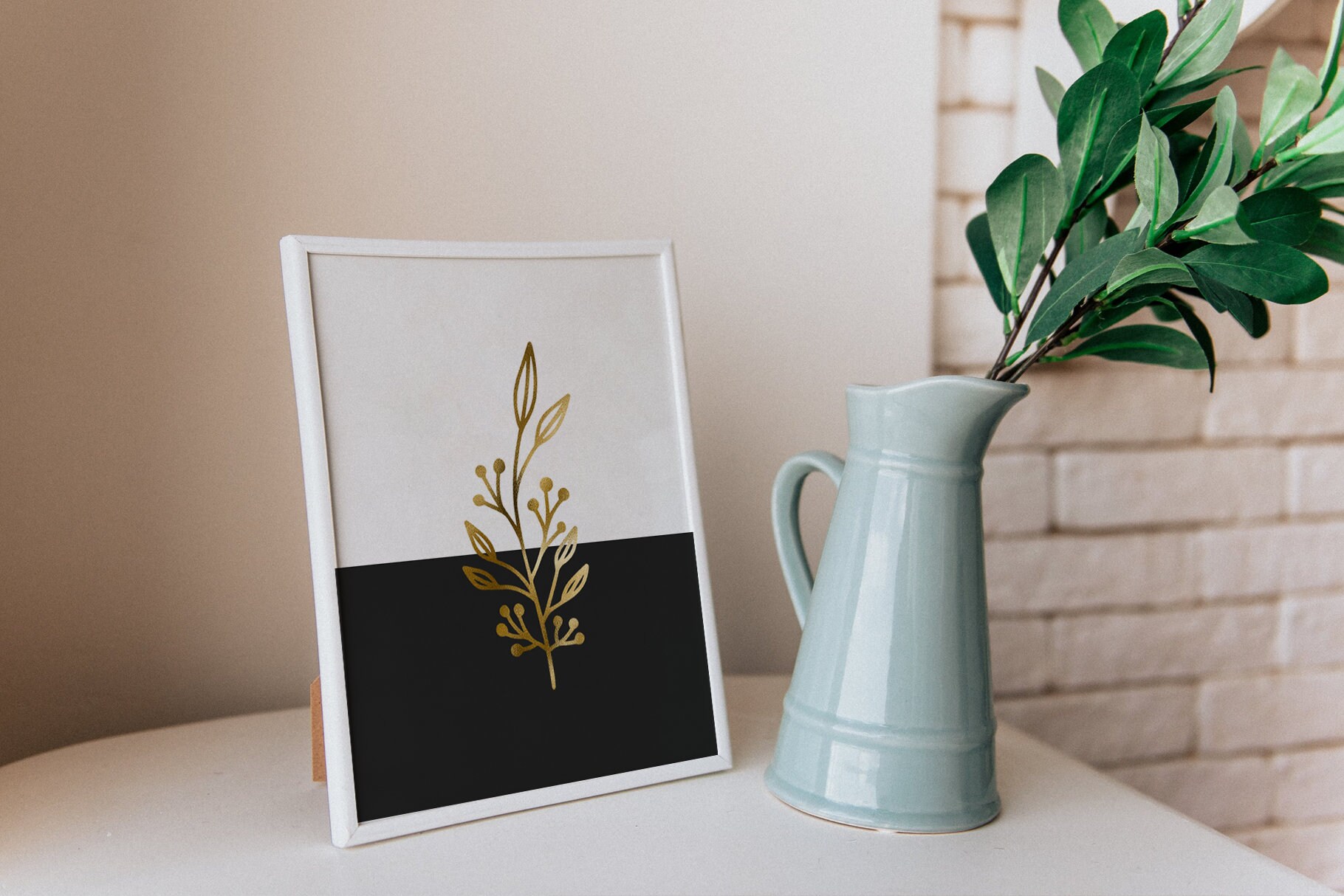Gold Foil Floral Clipart Set, Faux Foil, Clipart, Floral Illustrations ...