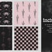 Blush & Noir Digital Paper Set, Seamless Textures, Floral Patterns ...