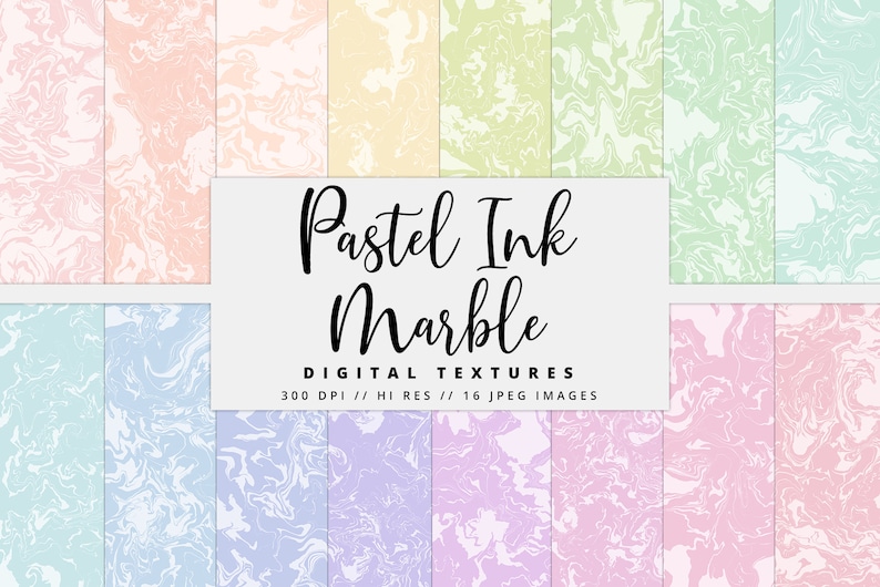 Pastel Marble Digital Paper Marble Textures Marble - Etsy