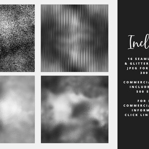 Silver Foil Digital Paper, Seamless Silver Foil Textures, Digital ...