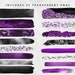 Purple and Black Brush Strokes Clipart, Paint Strokes, PNG, Gold Foil ...