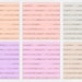 Pastel Gold Foil Chevron Digital Paper, Pastel Backgrounds, Gold ...