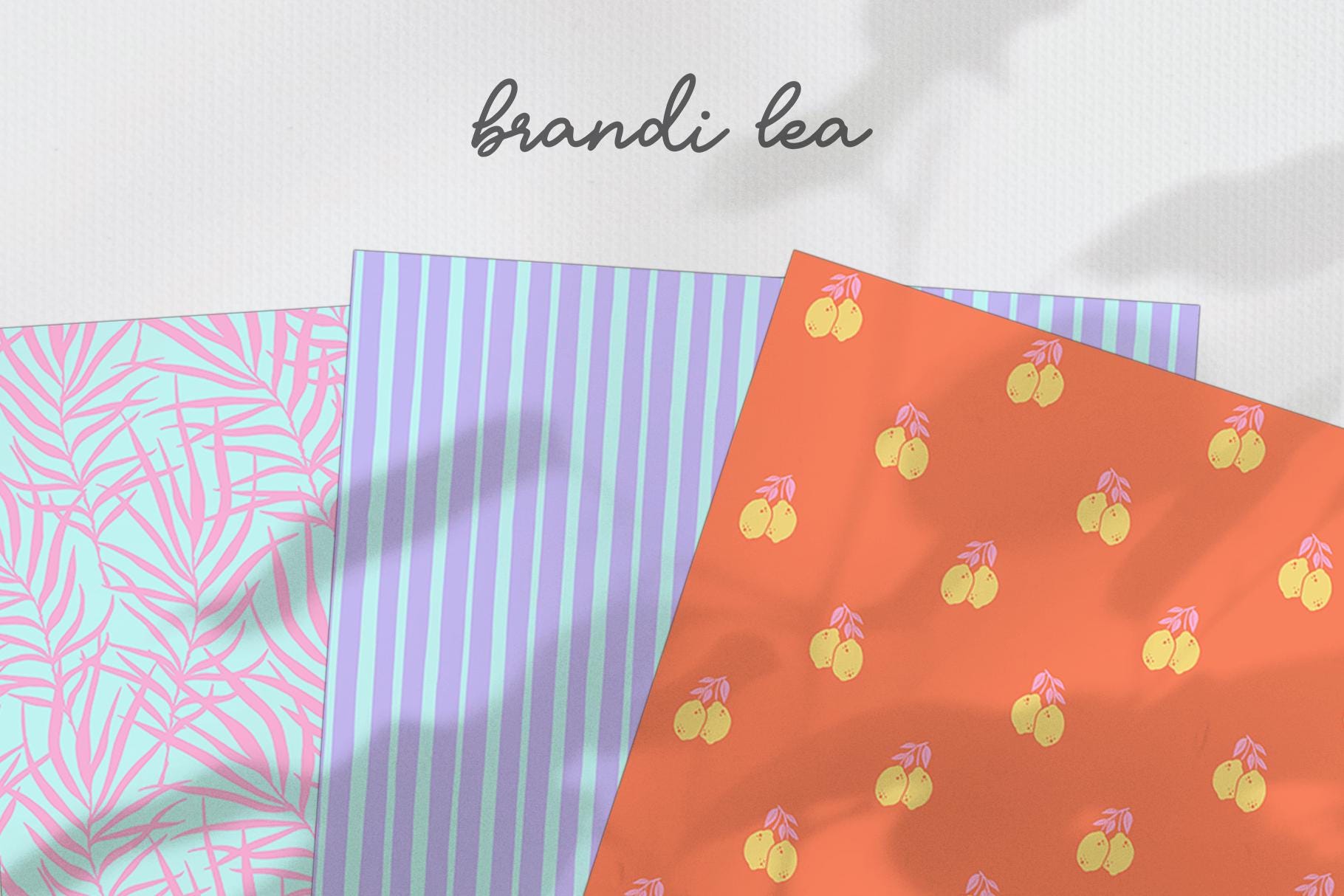 Pastel Bubblegum Spring Digital Paper Set, Seamless Trendy Patterns ...