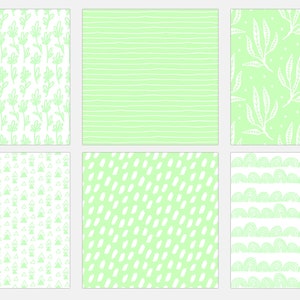Lime Green Pastel Digital Paper, Printable Paper, Pastel Patterns ...