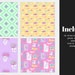 Pastel Halloween Digital Paper Set, Seamless Textures, Halloween ...