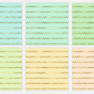 Pastel Gold Foil Chevron Digital Paper, Pastel Backgrounds, Gold ...