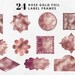 Rose Gold Foil Label Frames, Label Frame Clip Art, Rose Gold Foil ...