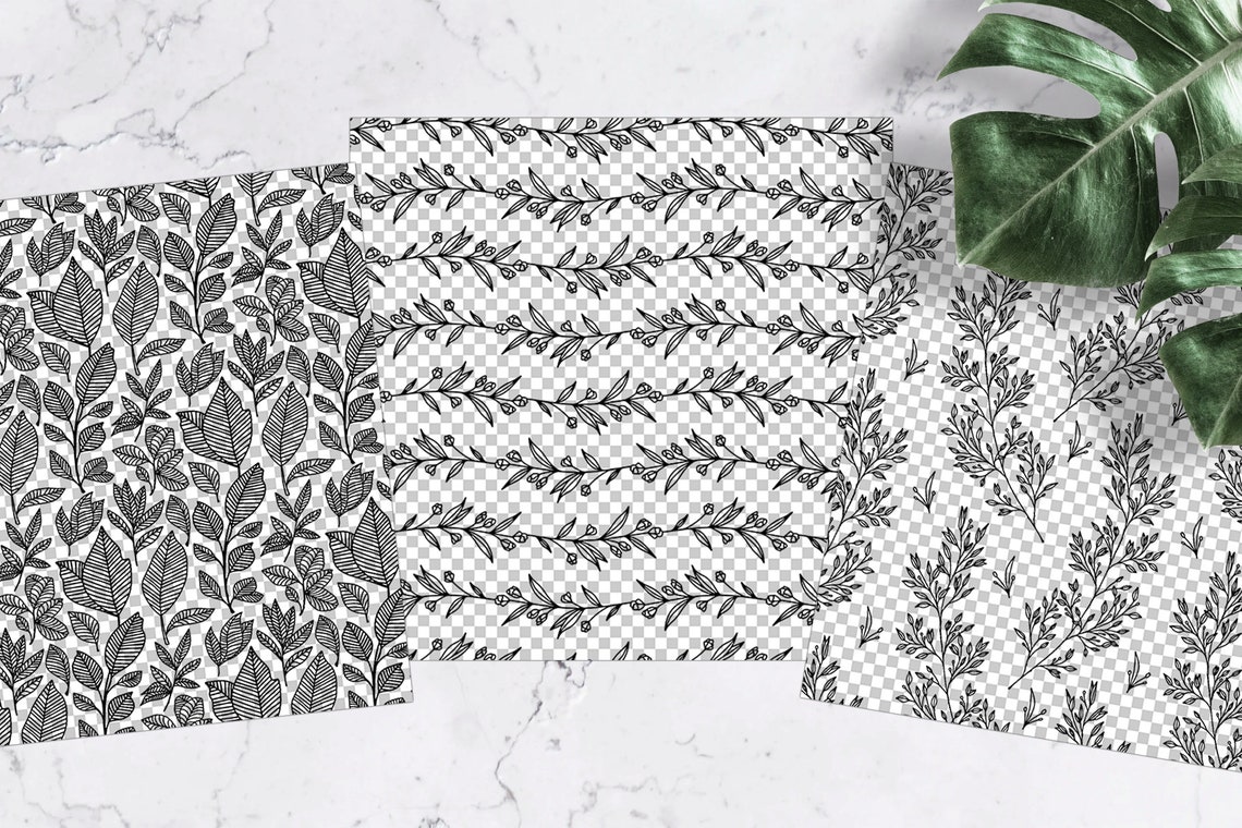 Transparent Overlay Patterns Overlay Digital Paper Seamless | Etsy