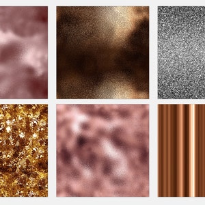 Metallic Foil Digital Paper, Seamless Gold Foil Textures, Digital ...